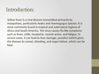 Walter Reid and Yellow Fever Experiments | PPTX