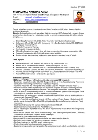 Naushad_CV 2016 | DOC