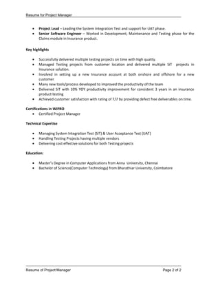 Profile_Vimala | PDF