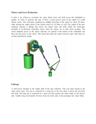 cam report windshield wiper mechanism | DOCX