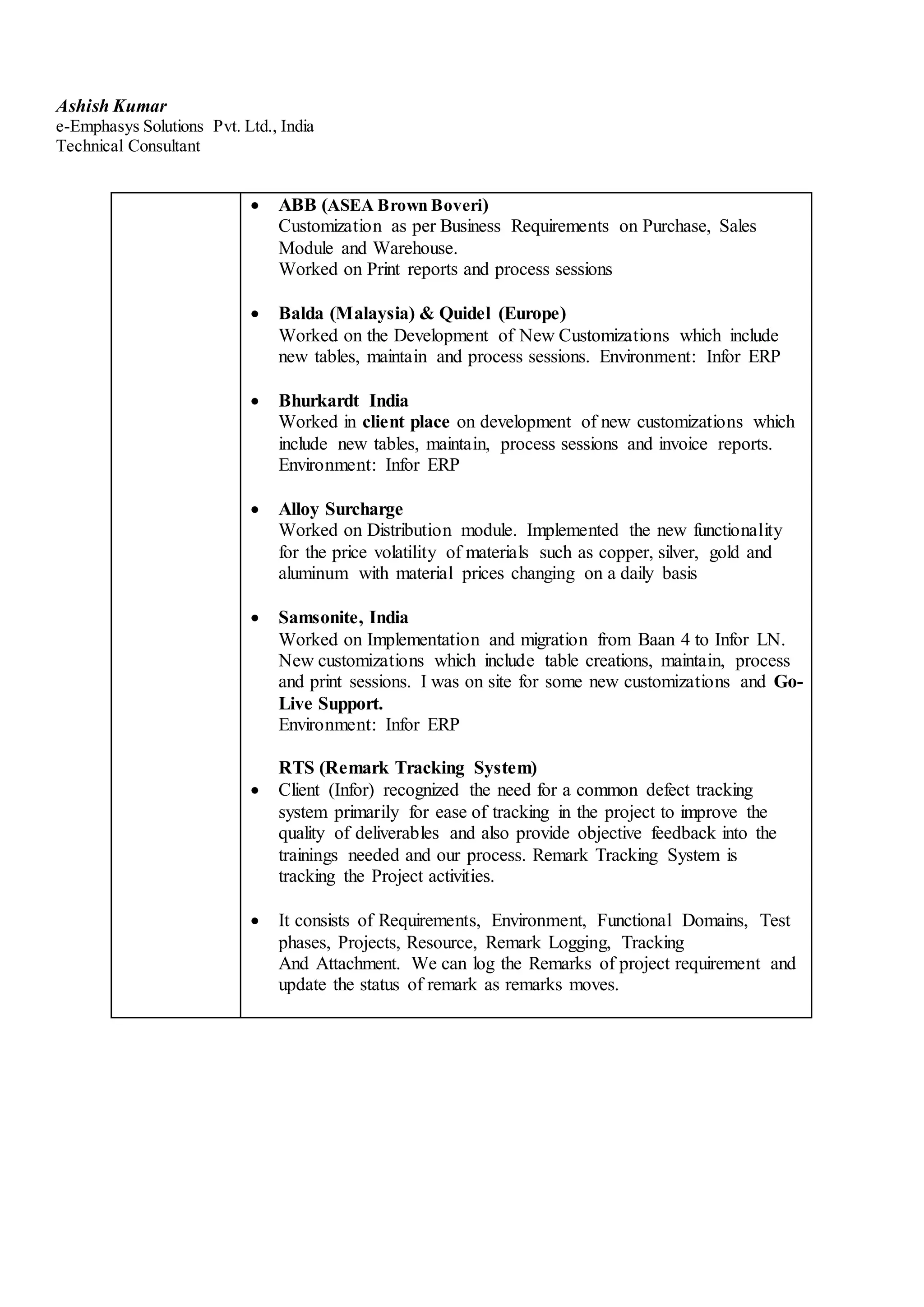 Kumar Ashish Resume | DOCX