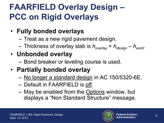 5_FAARFIELD Rigid Overlay Design - programa cálculo pavimentos ...