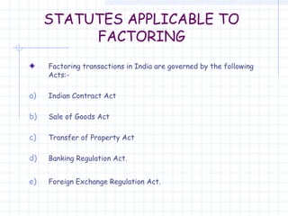 factoring and forfaiting | PPT