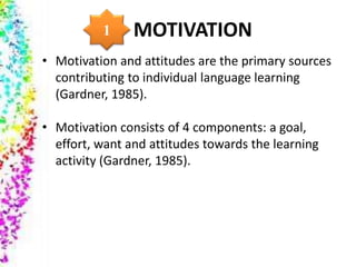 5 factors affecting language learning strategies usage | PPT