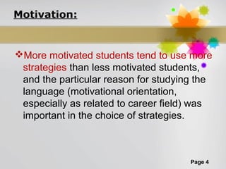 5 factors affecting lls use | PPT