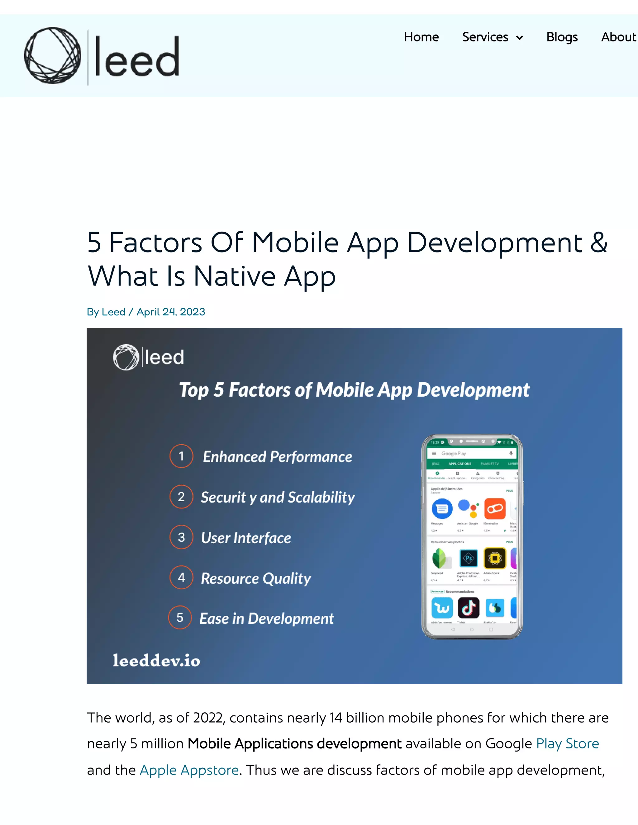 5 Factors of Mobile App Development & What is Native App.pdf