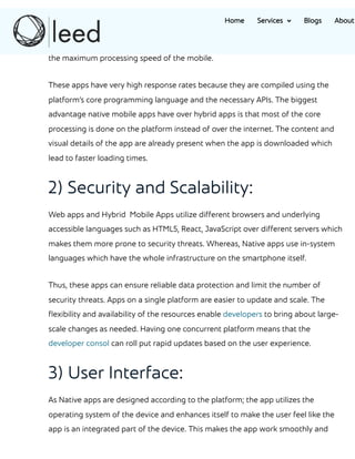 5 Factors of Mobile App Development & What is Native App.pdf