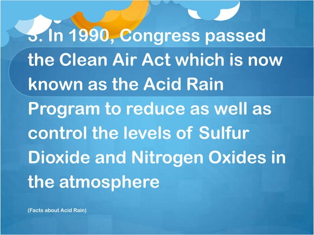 5 facts about acid rain | PPT