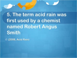 5 facts about acid rain | PPTX
