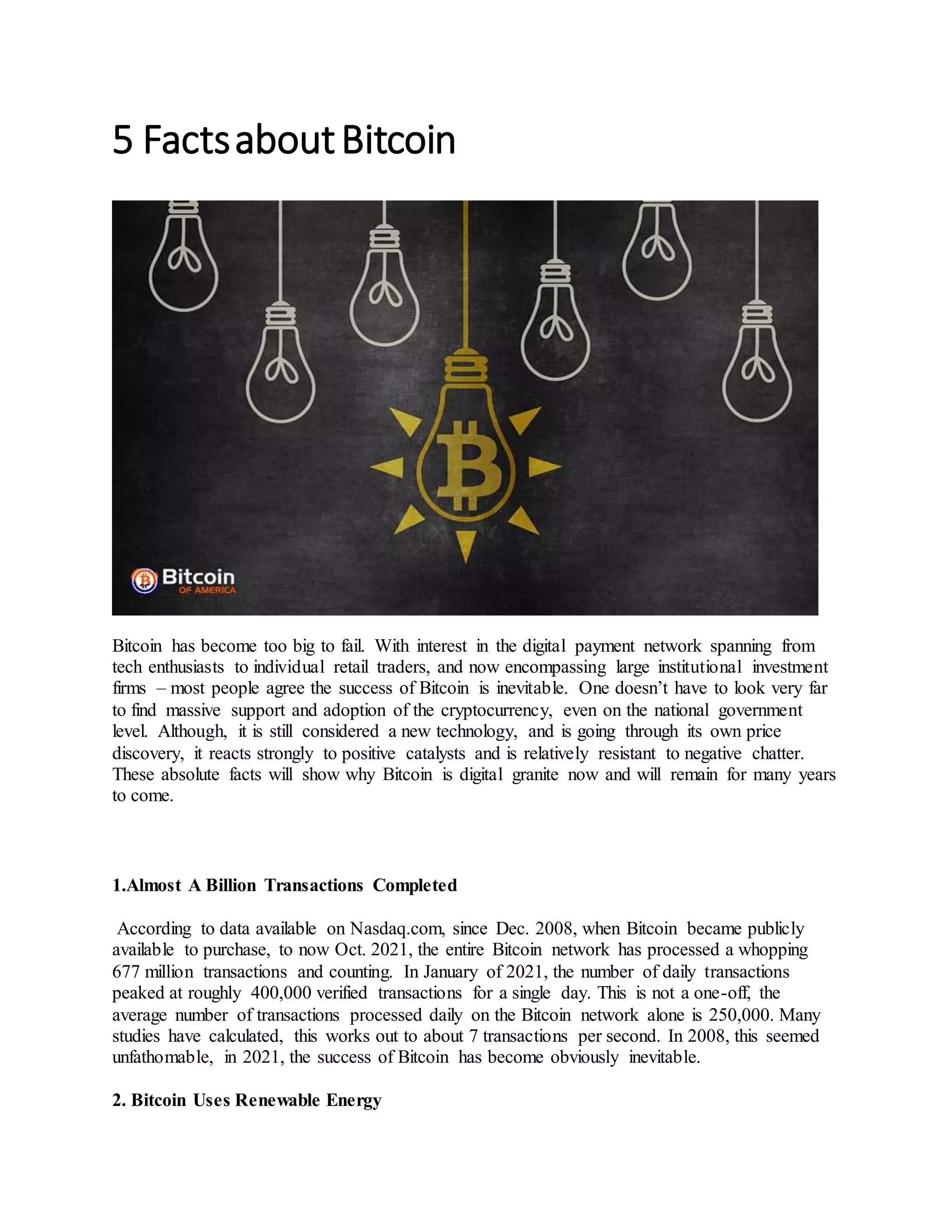 5 facts about bitcoin | PDF