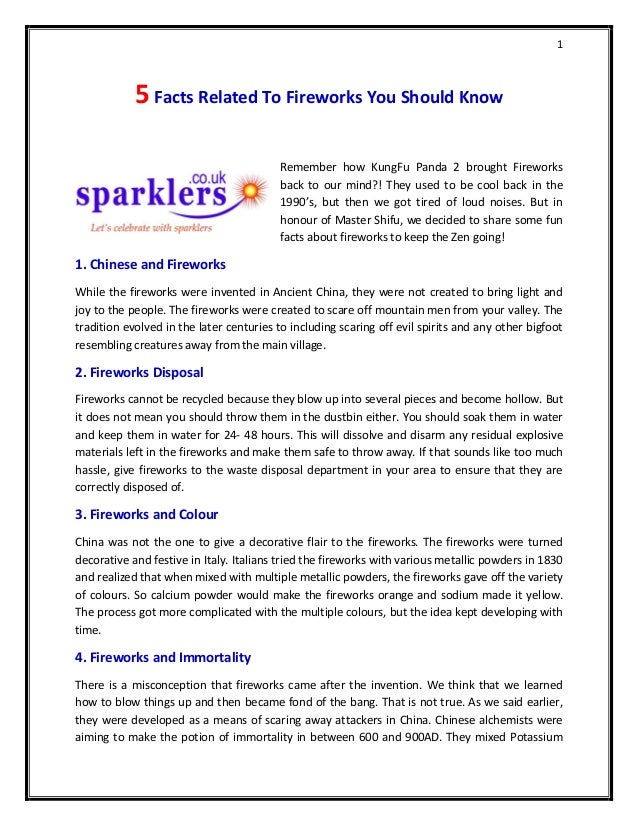 5 facts related to fireworks you should know