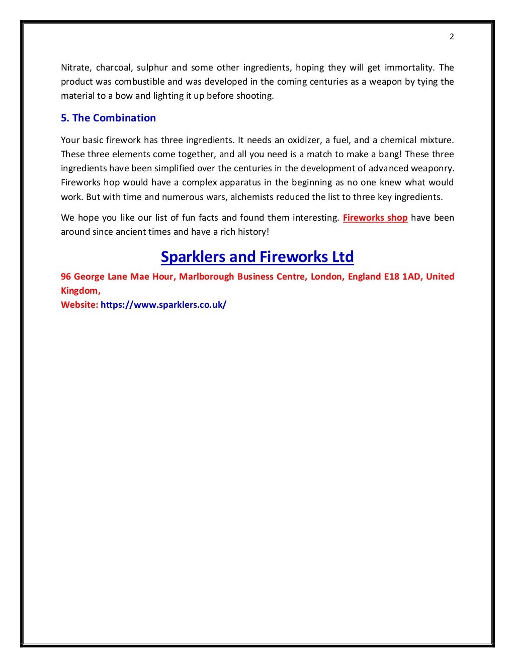 5 facts related to fireworks you should know