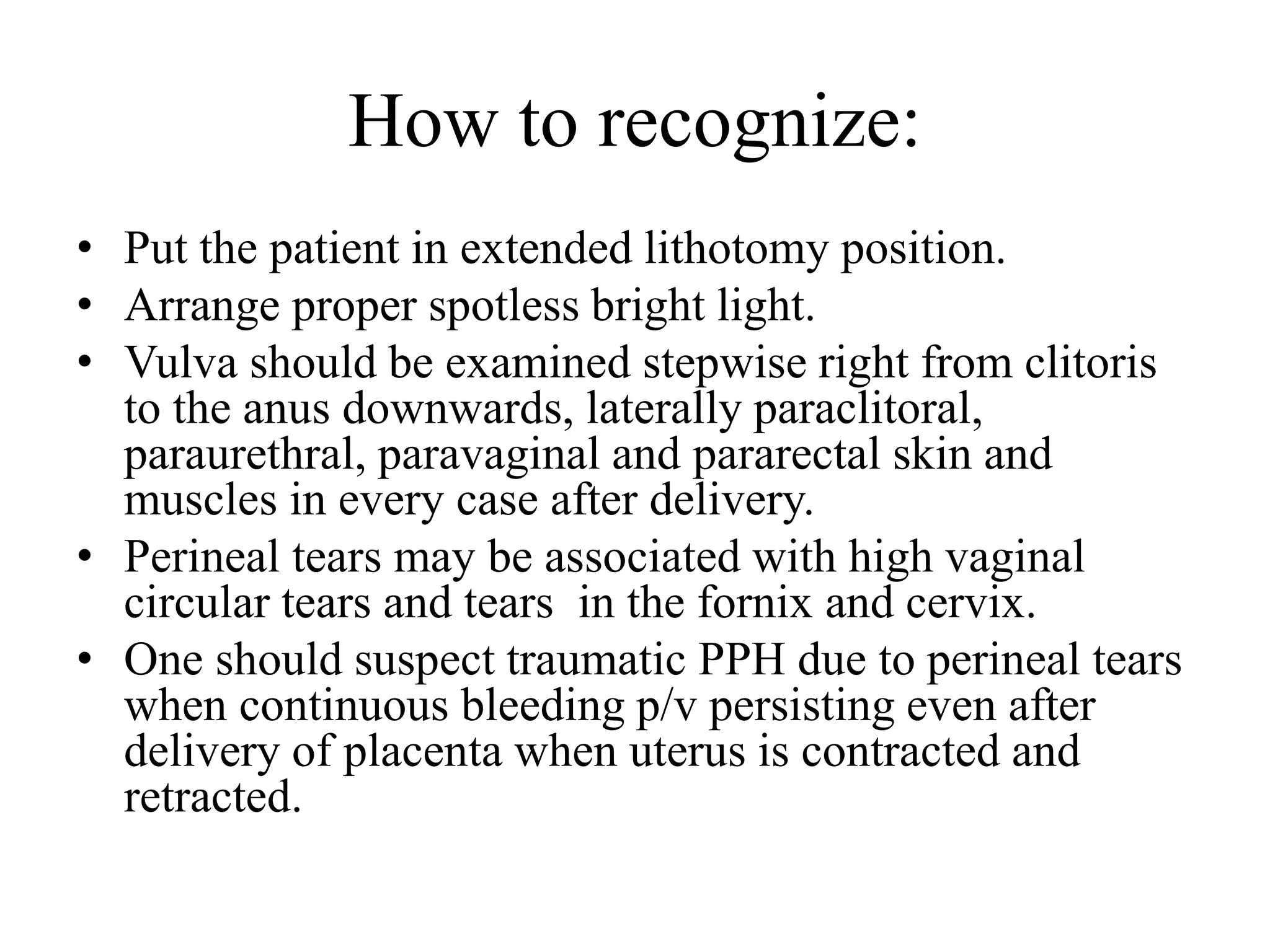 presentaion on perineal tear | PPTX