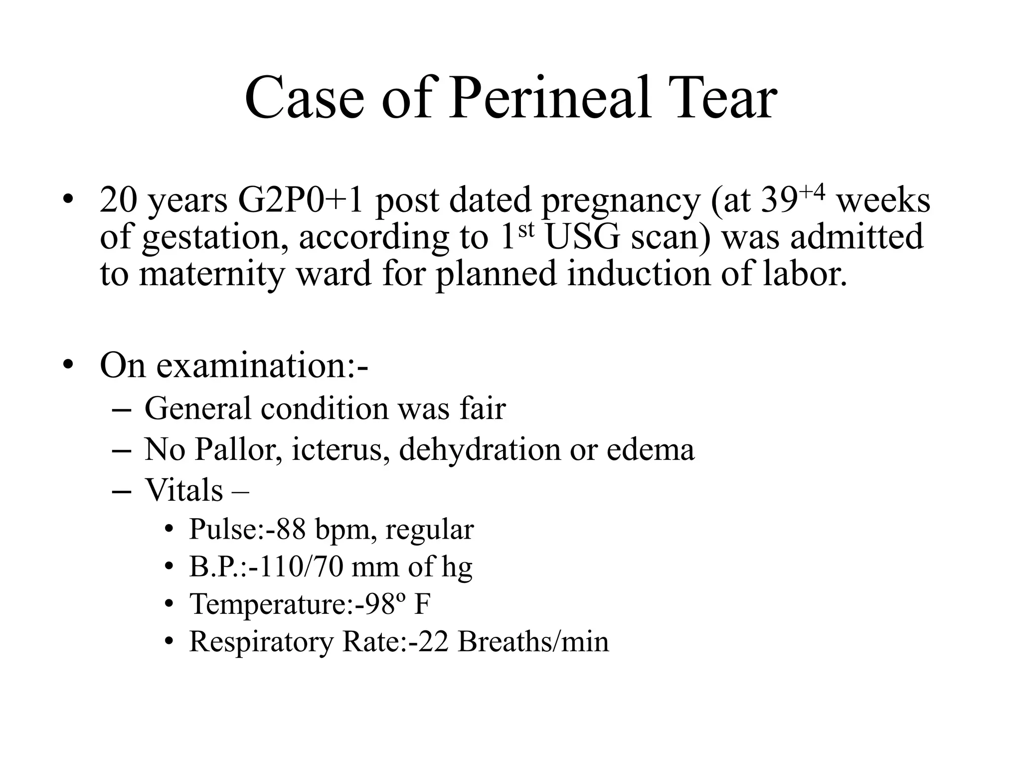 presentaion on perineal tear | PPTX