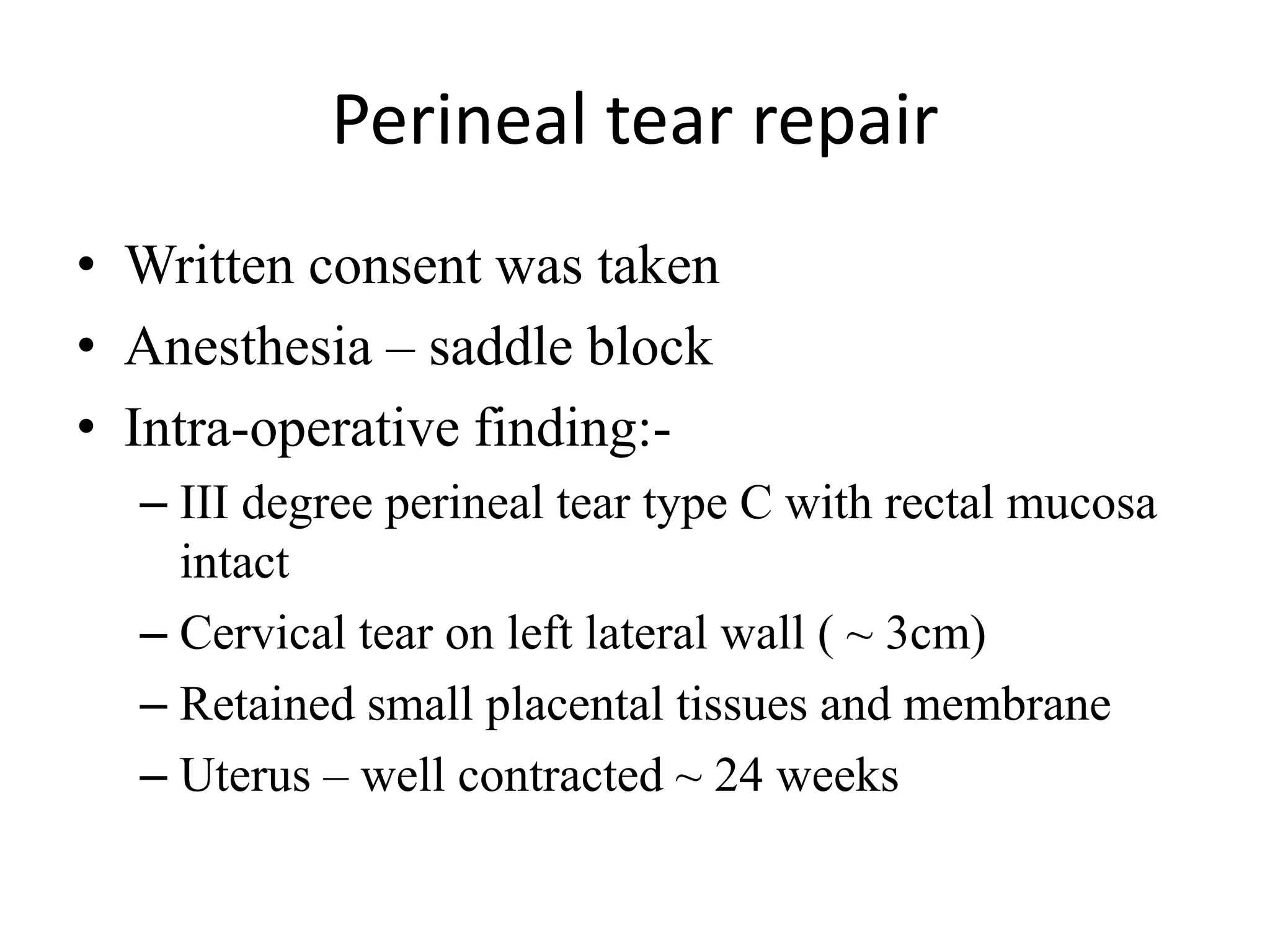 presentaion on perineal tear | PPTX