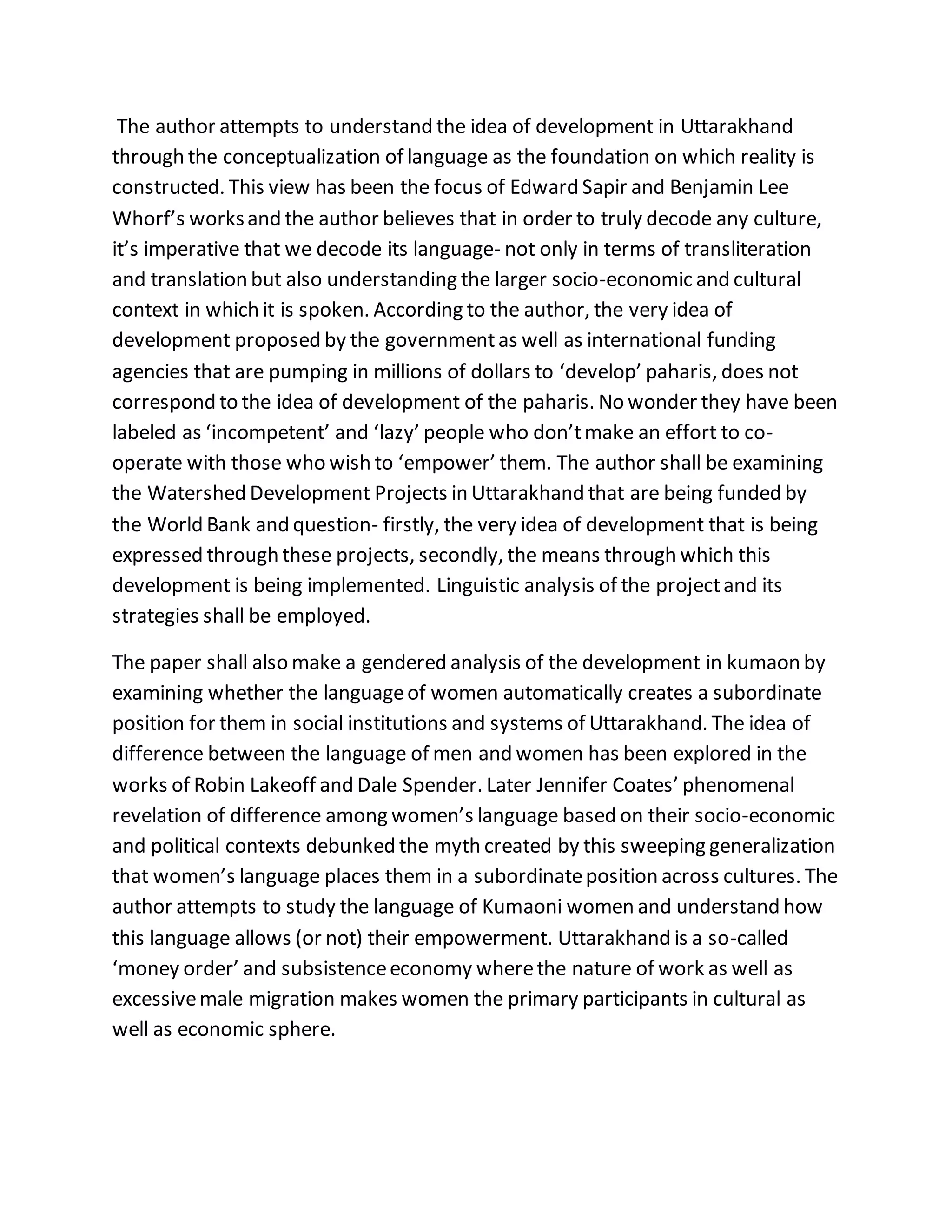 language and development in kumaon | DOCX