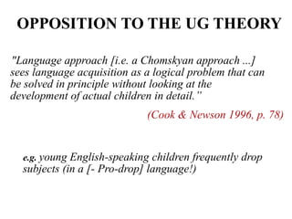 universal grammar | PPT