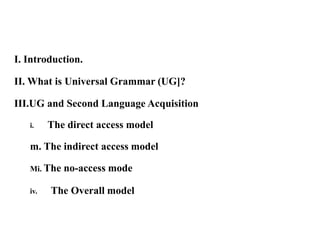 universal grammar | PPT