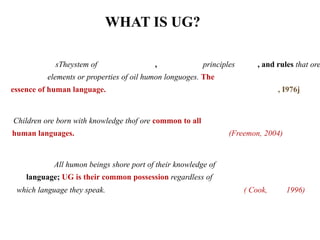 universal grammar | PPT