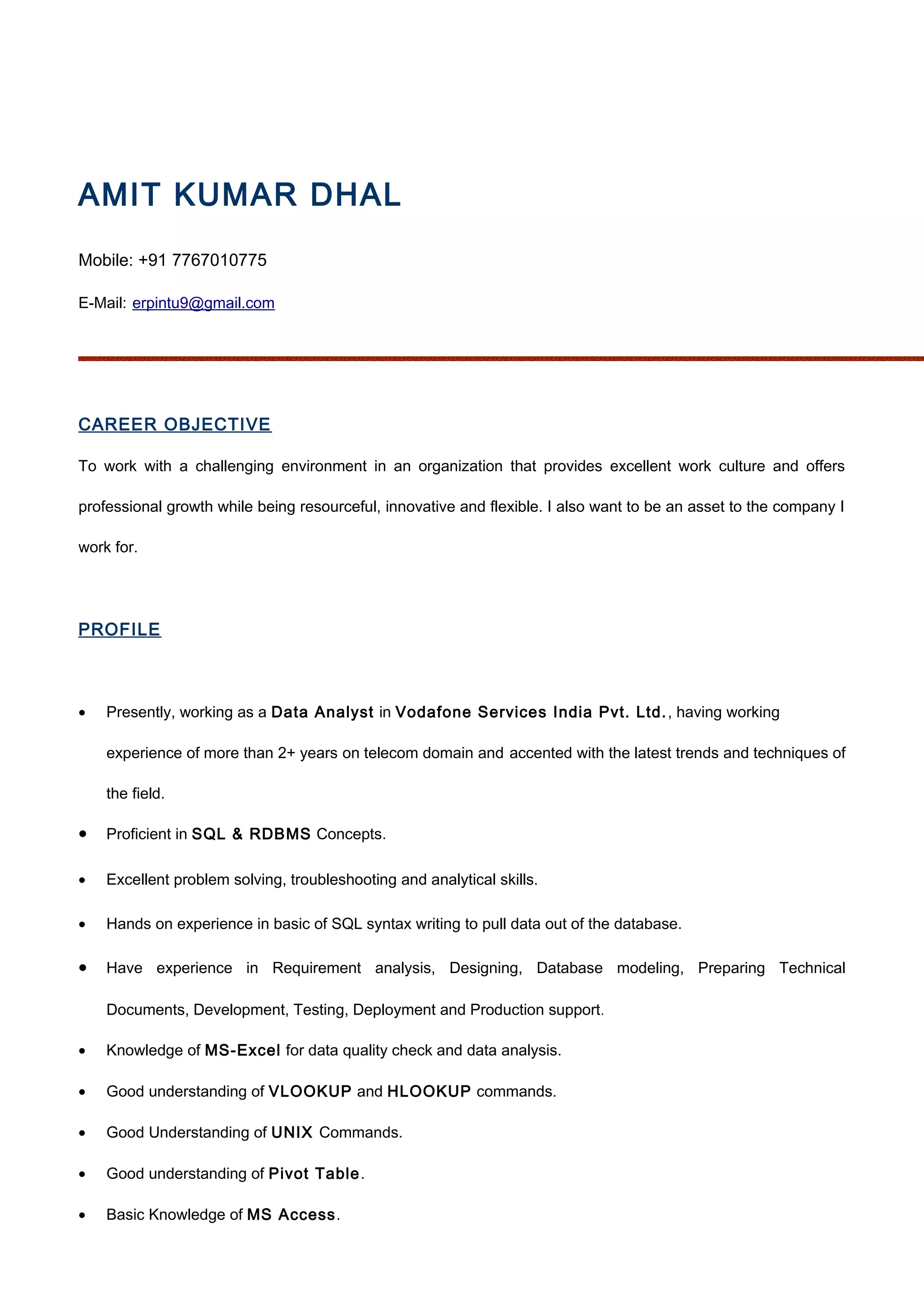 Amitkdhaldataanalyst 1 Pdf 