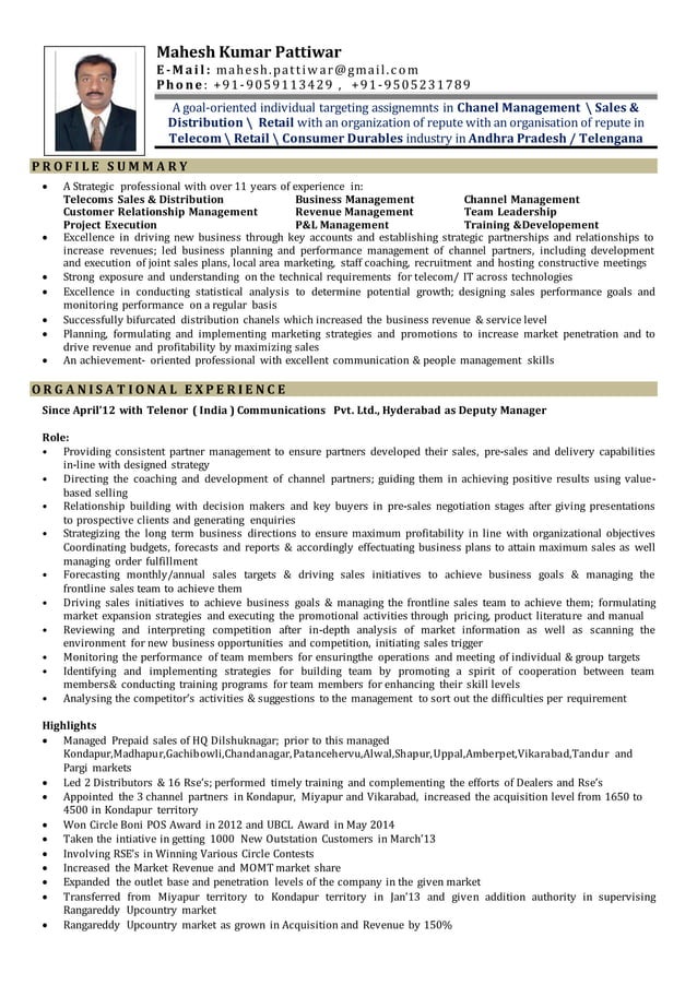 Mahesh CV | DOCX