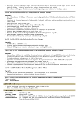 Mahesh CV | DOCX