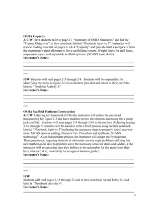 Laborer's Union Scaffolding Curriculum | DOC