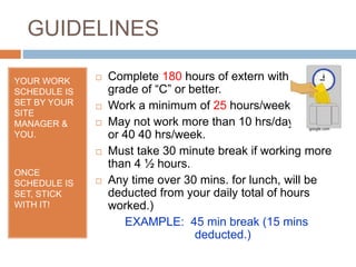 Health SBU Externship Student Orientation (3) | PPTX | Undergraduate ...