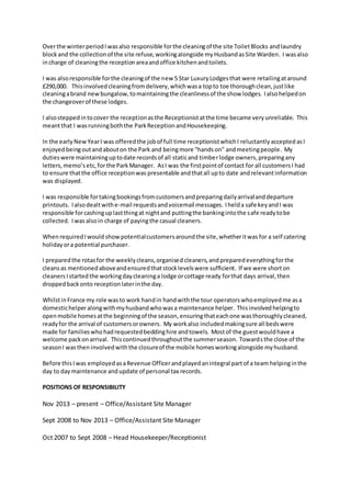 Sue's CV 15 | PDF