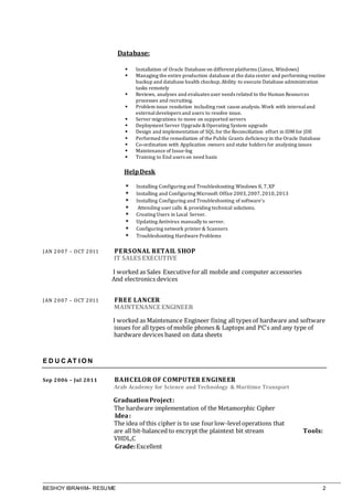 Beshoy Fares CV | DOCX