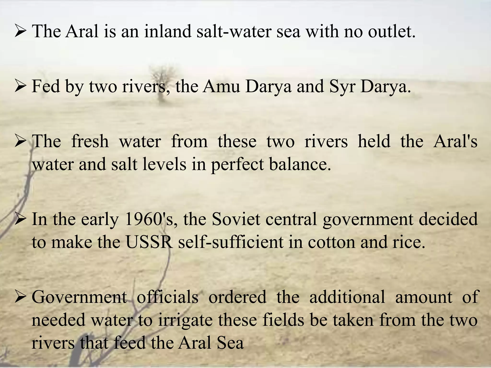Aral Sea PPt | PPTX