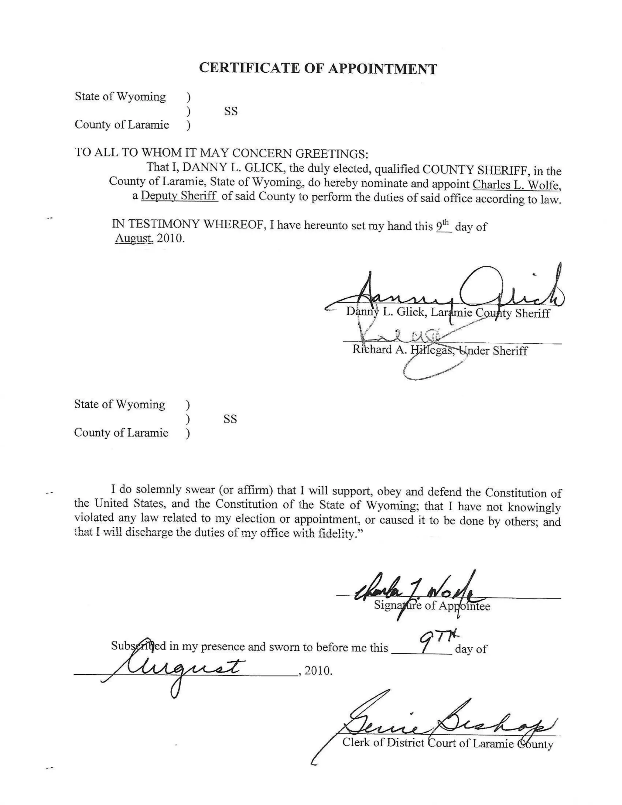 Certificate of Appointment & POST certification | PDF