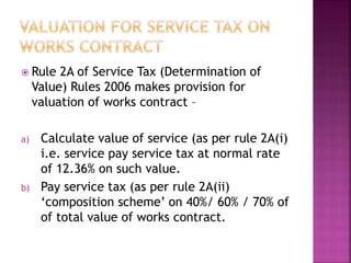 Evolution of Works Contract under VAT and Service | PPTX