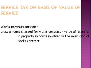 Evolution of Works Contract under VAT and Service | PPTX