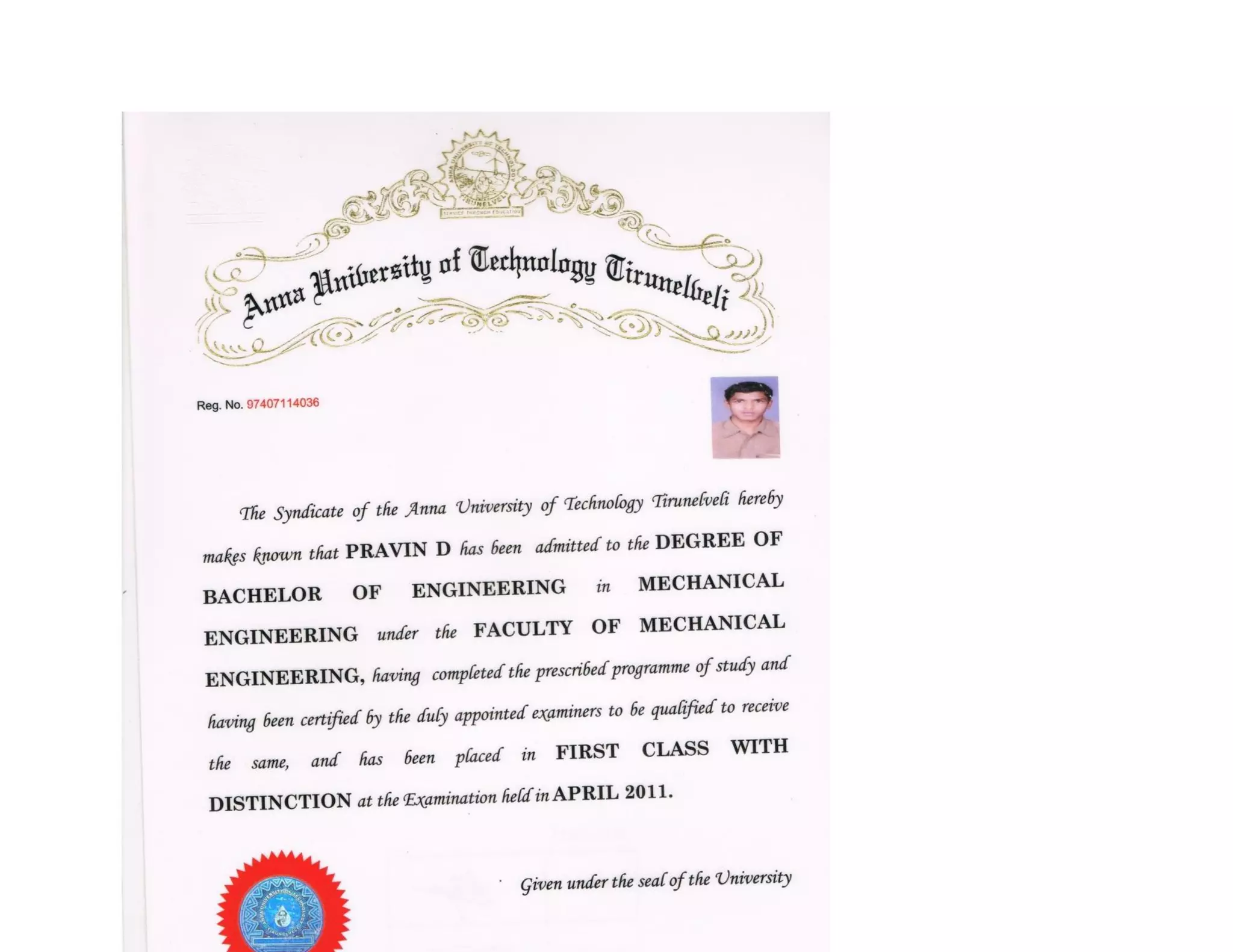 DEGREE CERTIFICATE & MARK STATEMENT | PDF