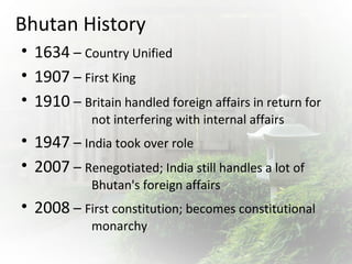 presentation on bhutan | PPT