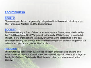 presentation on bhutan | PPT