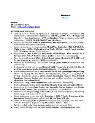 Expert .NET Developer with Over 6 Years of Experience | PDF