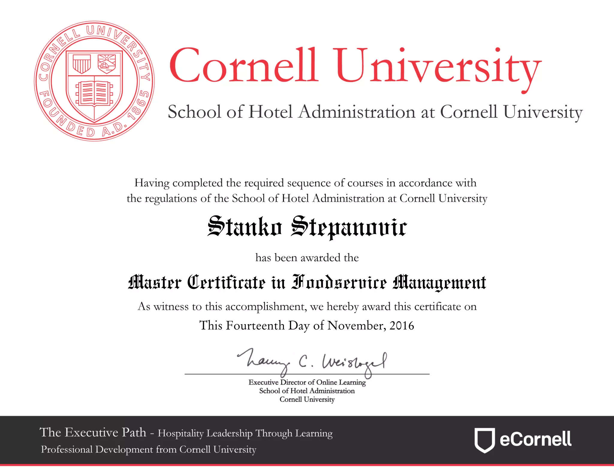 MASTER CERTIFIKATE | PPT