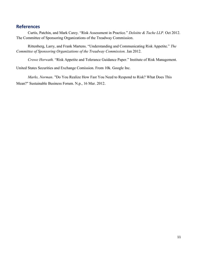 Google–Risk Assessment Tools | PDF