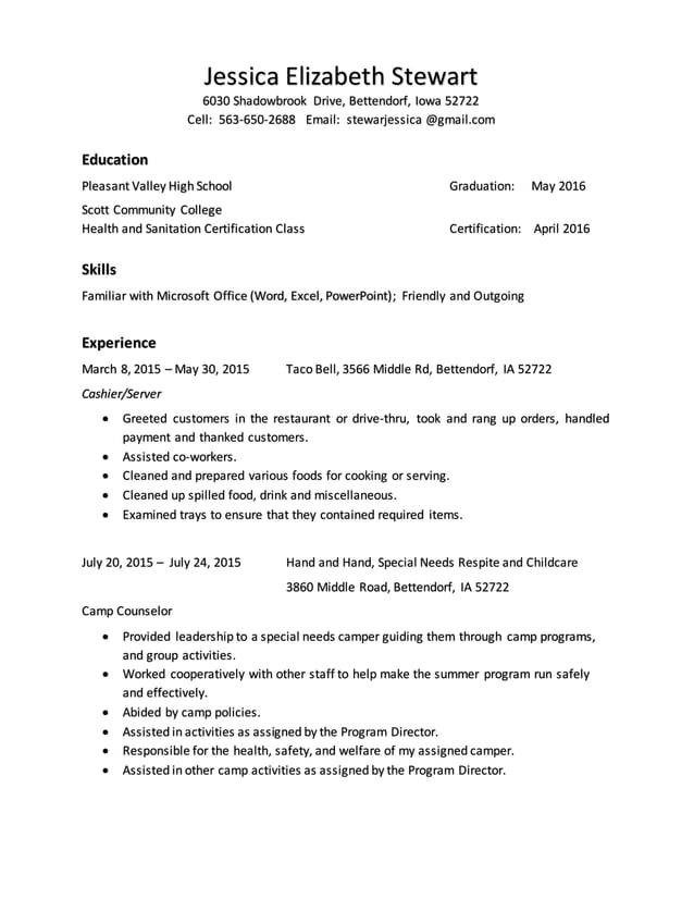 Jessica E Stewart Resume (1) | DOCX