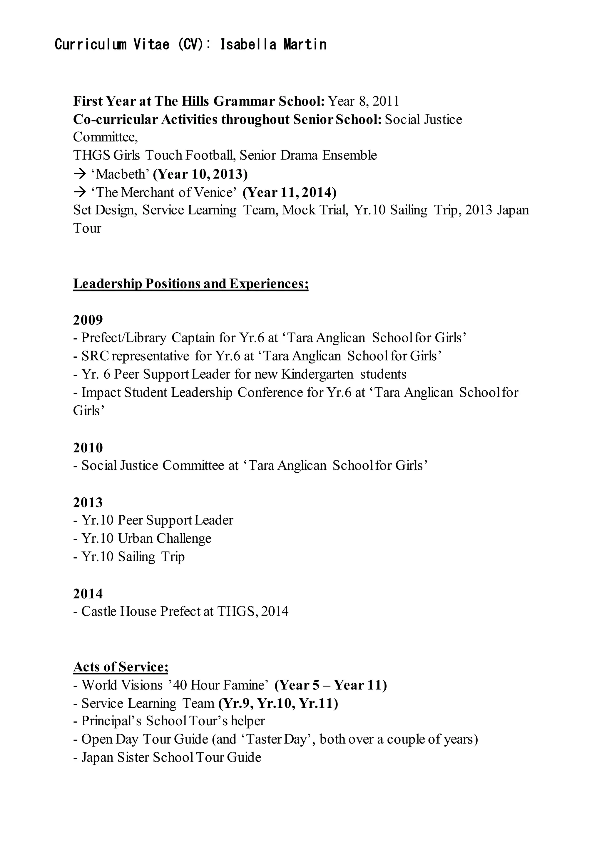 Curriculum Vitae | DOCX