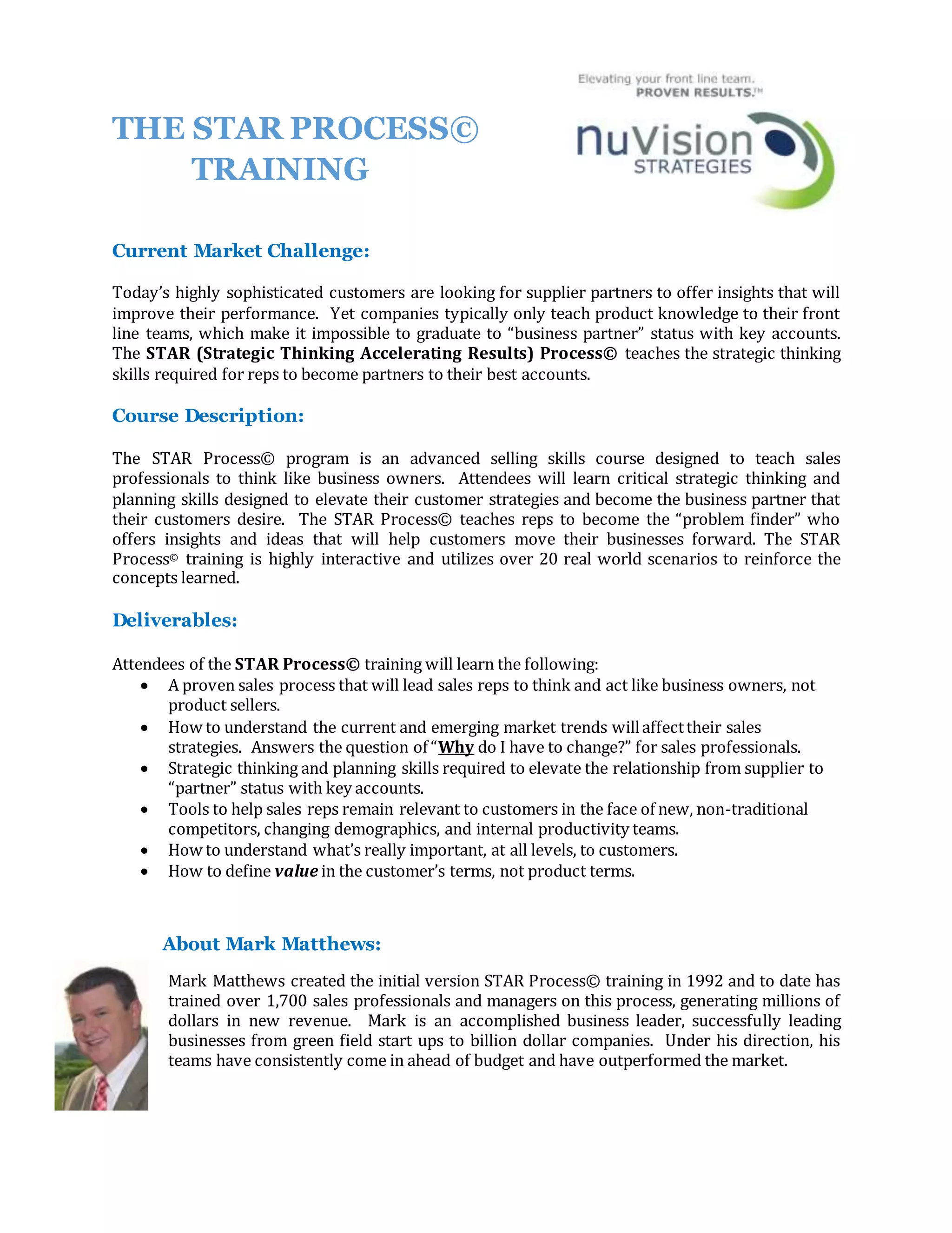 THE STAR PROCESS Handout | PDF