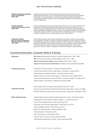 John Oliver CV (2016) | DOC