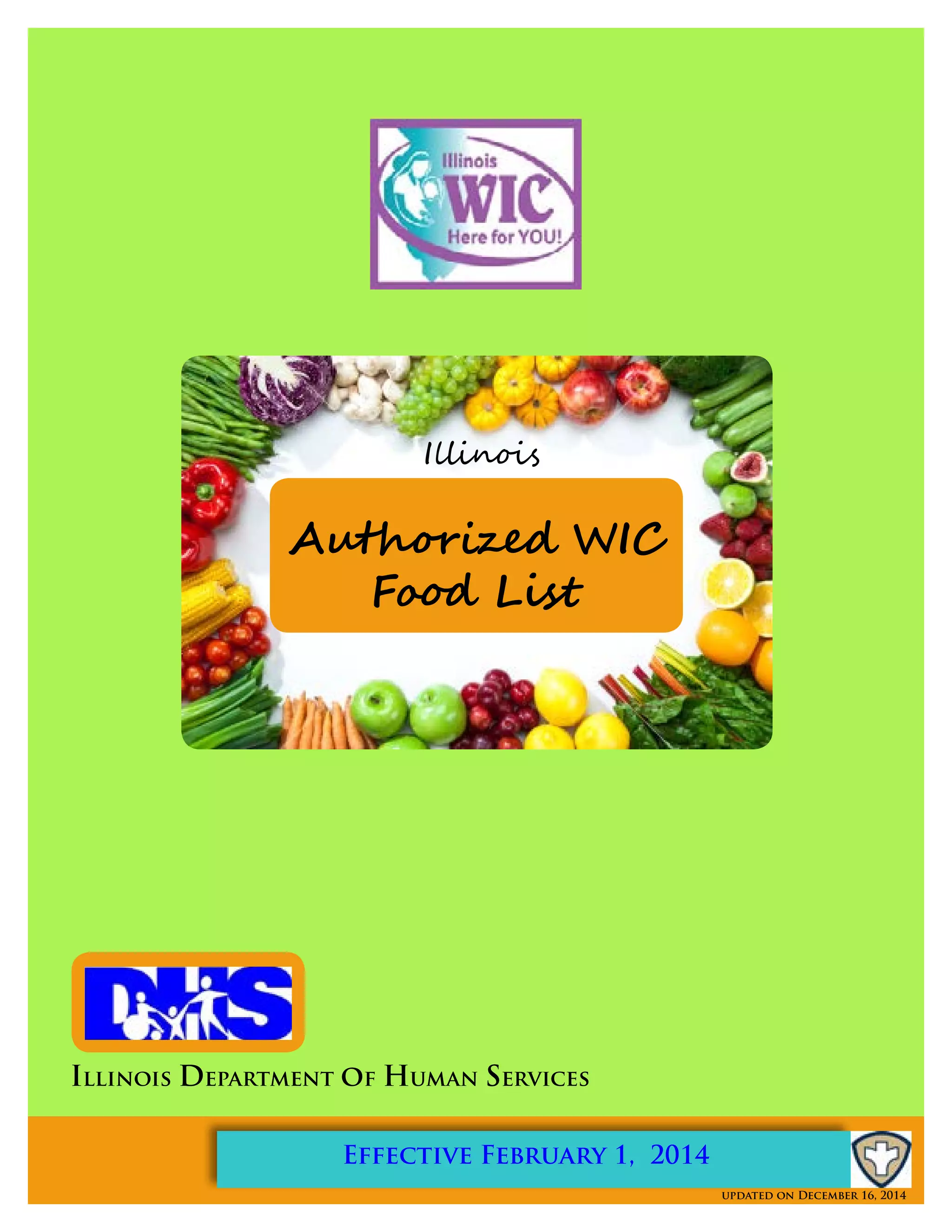 wic approved food list | PDF
