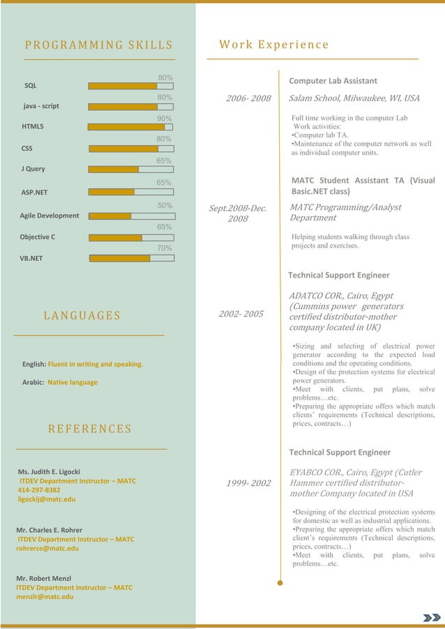 NewResume3Pages | PDF | Programming Languages | Computing