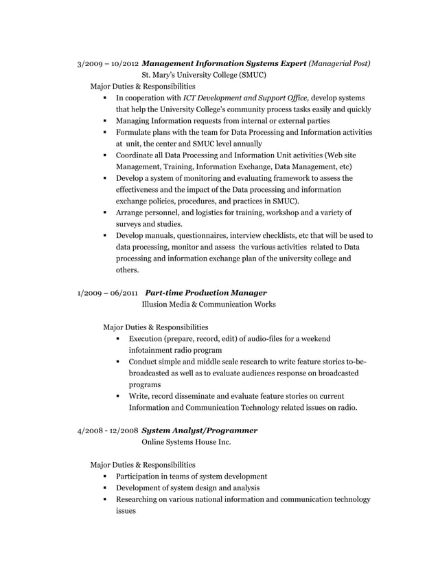 Resume(Befekadu Hailu) | PDF