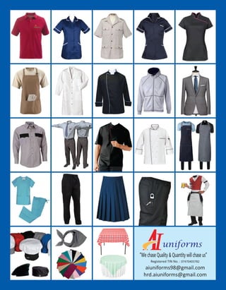Introduction Catalog -AI Uniforms(Green Park) | PDF