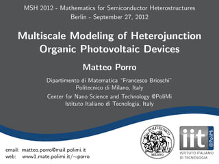 porro_msh_2012 | PPT