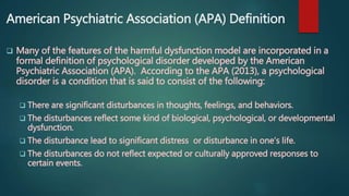 Introduction to Psychological Disorders | PPTX